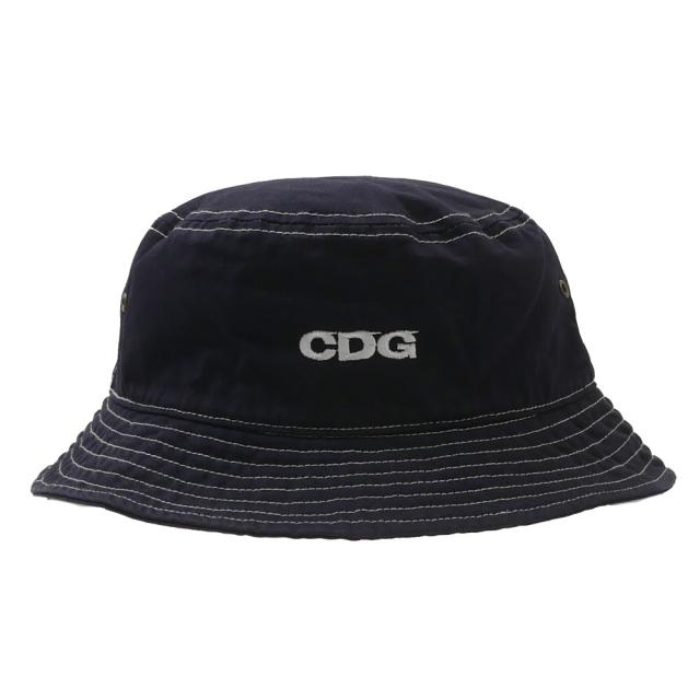 新品 シーディージー CDG コムデギャルソン COMME des GARCONS GARMENT DYED HAT ハット NAVY ...