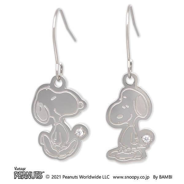ピアス レディース ステンレスピアス(PEANUTS×ファイテン) SNOOPY(スヌーピー) 彼女 女性 誕生日プレゼント ギフト 記念日の ...