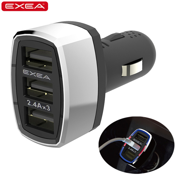 星光産業/EXEA USBポート ×3口 リバーシブルUSB充電プラグ 12V専用 インジケーター付き 合計7.2A EM-156の通販はau PAY マーケット - ホットロード｜商品ロット ...