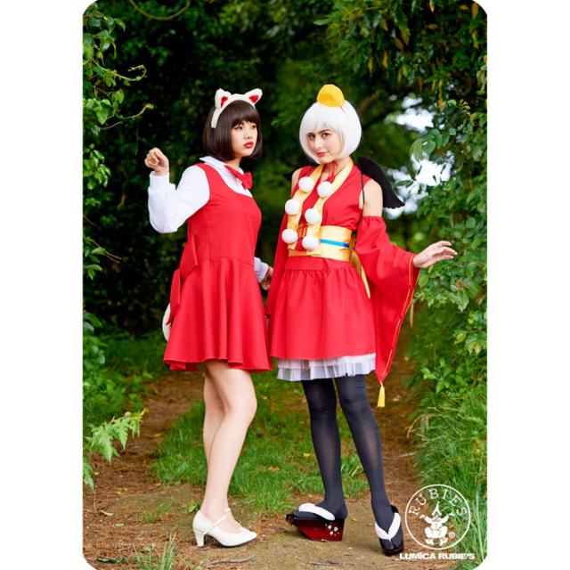 THE YO-KAI TENGU WOMAN 天狗 赤 妖怪 和服 和装 6点セット レディースサイズ コスチューム コスプレ RUBIES ...