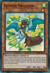 遊戯王 英語(EU版) MP22-EN137 スロワースワロー/Slower Swallow (スーパーレア） 2022 Tinの通販はau ...