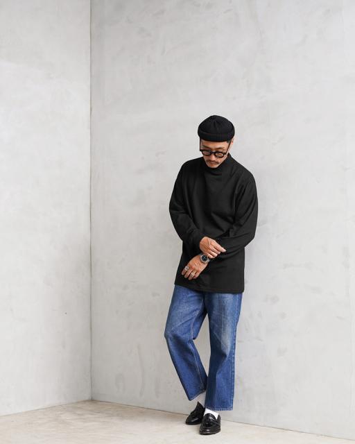 Cal Cru カルクルー CLCR-12LM SUPER HEAVYWEIGHT L/S モックネックTシャツ MADE IN USA【T ...