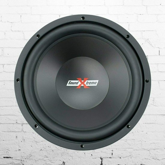 1x SoundXtreme プレミアム Elite ST-412 12 Inch カーオーディオ サブウーファー 2000W Max ...