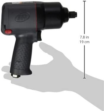 Ingersoll Rand 2130 1/2" Drive Air Impact Wrench, 550 ft-lbs Max Torque Output, 7000 RPM, Heavy ...