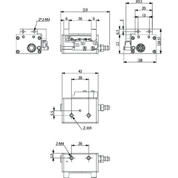 HC110SC1 (株)スター精機アインツ事業部 アインツ 平行チャック・単動・10ST HC1-10S-C1 WO店の通販はau PAY ...