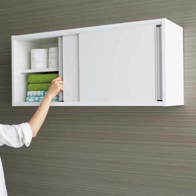 家具 収納 トイレ収納 洗面所収納 光沢仕上げ吊り戸棚 引き戸タイプ 幅90cm 551446の通販はau PAY マーケット - ディノス ...