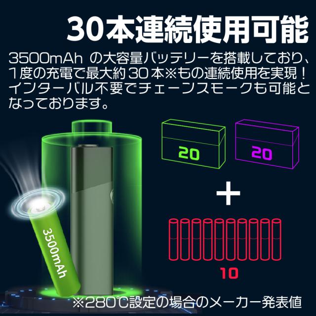 Morex アイコスイルマ互換機 IQOS ILUMA互換機 イルマ互換機 イルマワン互換機 本体 連続30本 アイコス互換機 加熱式タバコ ...