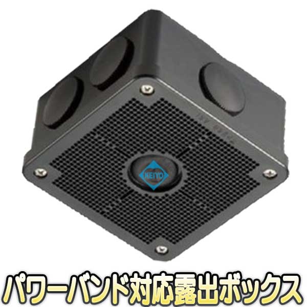 PV4B-ANFK(ブラック)【パワーバンド取付対応露出用取付自在フタ高耐候性四角ボックス】【未来工業】 【ジャンクションボックス】 の通販はau PAY マーケット - 防犯カメラのアス ...
