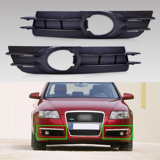 AL 2ピース フロント フォグライト ランプ グリル グリル 4F0807681A 4F0807682A 4F0 807 682 A 適用 ...