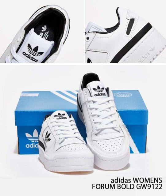 adidas アディダス スニーカー FORUM BOLD W GY5921 フォーラム ボールド WHITE BLACK 厚底 の通販はau ...