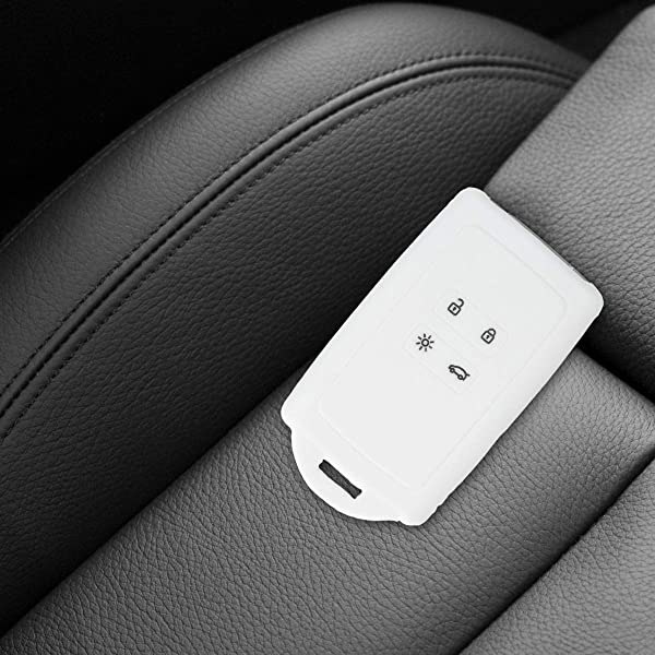 ケース Renault 用 キーケース シリコン 車 鍵 プロテクション Renault 4-ボタン 車のキー Smart Key ...