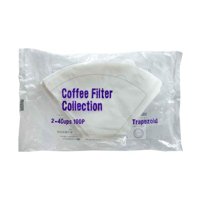 コーヒーフィルター 100枚入り 2～4杯用 （ ペーパーフィルター コーヒー フィルター 扇形 台形 紙フィルター 日本製 ドリップコーヒー の通販はau PAY マーケット - リビン ...