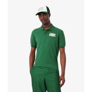 ラコステ(LACOSTE)ゴルフウェア カラーワニロゴパッチ 半袖 ポロシャツ