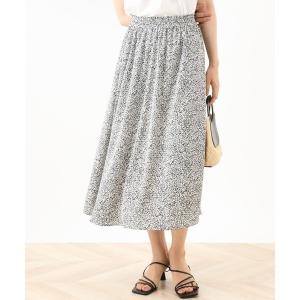 ROSASEN ゴルフウェア リーフ柄プリントスカート 045-73243-25SS-098