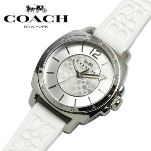 COACH コーチ 腕時計 時計 レディース ボーイフレンド ホワイト シリコン 14503146の通販はau PAY マーケット ...