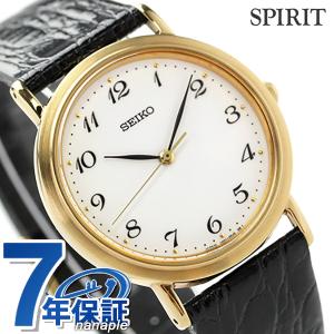 セイコー スピリット クオーツ メンズ 腕時計 SCDP030 SEIKO SPIRIT ホワイト×ブラック レザーベルトの通販はau PAY ...