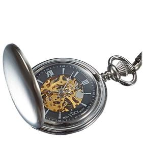 Visol Quincy Brushed Chrome Mechanical Pocket Watch(中古品)の通販はau PAY ...