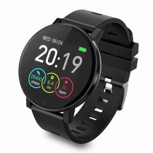 スマートウォッチ 腕時計 スマートブレスレット 心拍計 歩数計 活動量計 IP67防水 着信通知 GPS運動記録 iOS/Android対応の ...