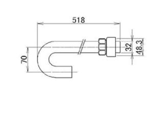LIXIL（トステム） 直管接続部品 手洗Sトラ40A（SHA5） 【品番：KALAA005】の通販はau PAY マーケット - 住設プロ ...