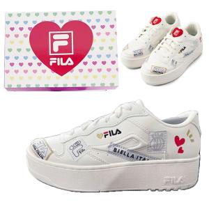 FILA フィラ FX-115 HEART COLLAGE ハートがかわいい！ハートコラージュ WHITE ホワイトの通販はau PAY ...