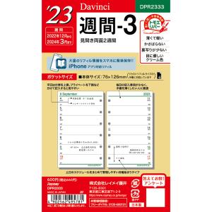 レイメイ藤井 raymay 2023年 ダ・ヴィンチ ポケット 週間-3 DPR2333 仕事 スケジュール 予定 メモ 記録 リフィルの通販はau PAY マーケット - オフィスランド ...