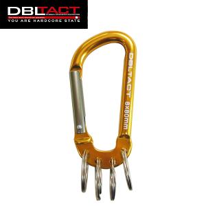 DBLTACT アルミカラビナ キーリング4連付き10mmゴールドXガンメタシルバー DT-AKT-383の通販はau PAY マーケット - CarPartsTRIADIC au PAY ...