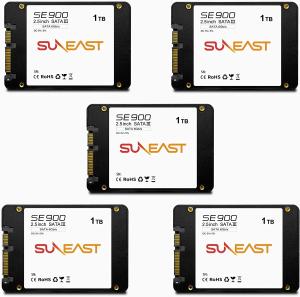 5枚セット SUNEAST (サンイースト) 1TB 内蔵SSD 2.5インチ SATA3 6Gb/s 3D NAND PS4 SE90025ST-01TBの通販はau PAY マーケット ...