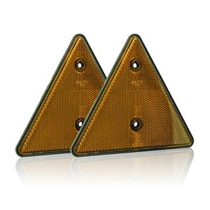 MFC PRO 黄色 汎用 純正 三角 リフレクター 2枚 トラック カードトレーラー ジェットトレーラー 反射板の通販はau PAY ...