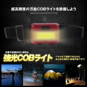COBベルト ベルト調節 照明 ヘッドライト 体 作業用 防犯用 安全 3種類 10w 釣り フィッシング 夜間 散歩 COBBERTの通販は ...