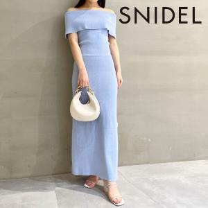 スナイデル SNIDEL 23春夏 オフショルロングニットワンピース 5月下旬～6月中旬予約 半袖 ロング丈 swno232163の通販はau PAY マーケット - ダブルハート au ...