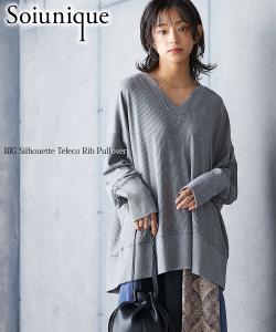 Tシャツ カットソー レディース BIGシルエットテレコリブ プルオーバー Soiunique カーキ/ブラック/杢グレー LL ニッセン nissenの通販はau PAY マーケット ...