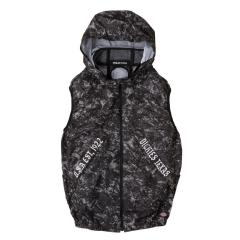 ポリエステル製長袖ワーク 空調服/作業着 〔ファンカラー：ブラック