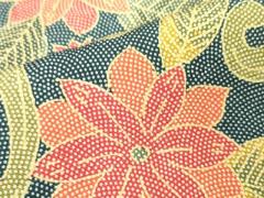 平和屋着物○織物一筋名門 織悦 全通柄 本袋帯 陶器更紗花横段文 金糸