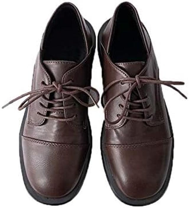 レースアップシューズ おじ靴 オックスフォードシューズ レディース 革靴 太ヒール 通勤靴 通学靴 紐靴 大きいサイズ 小さいサイズ 黒 茶色 カッコイイ フォーマル おじ靴 秋冬 ハンサムシューズ