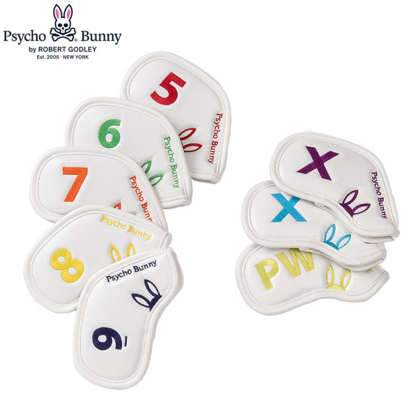 【送料無料】サイコバニー ゴルフ PBMG3SH4 ARTLOGO アイアンカバー 8個セット