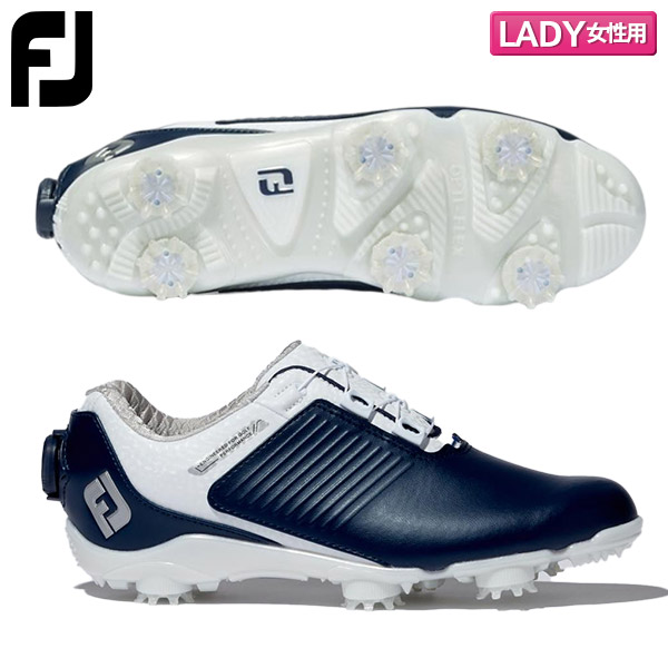 【レディース】フットジョイ 98180 ドライジョイズ フォー ウィメン ボア ゴルフシューズ ネイビー×ホワイト