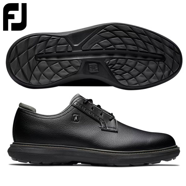 フットジョイ トラディションズ 57949W スパイクレス ゴルフシューズ ブラック