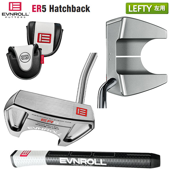 【レフティー/左用】イーブンロール ゴルフ ER5 ハッチバック マレット パター ベントネック EVNROLL ER5 Hatchback