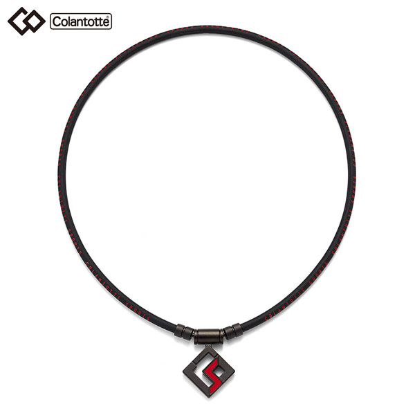 コラントッテ SPORTS PRO マグチタン 磁気 ネックレス ブラックチタン×レッド【即納】