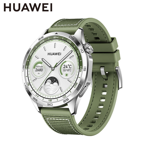 ファーウェイ WATCH GT4 46mm PNX-B19 ゴルフナビ機能搭載 スマートウォッチ グリーン【即納】