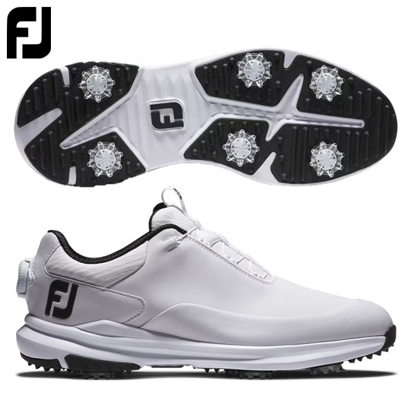 フットジョイ ウルトラフィット ボア 56961 ソフトスパイク ゴルフシューズ ホワイト×ホワイト