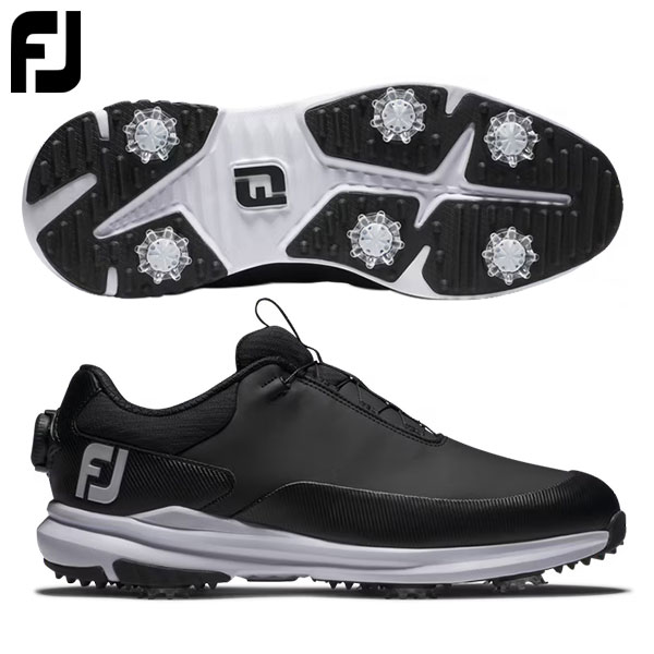 フットジョイ ウルトラフィット ボア 56962 ソフトスパイク ゴルフシューズ ブラック×ホワイト