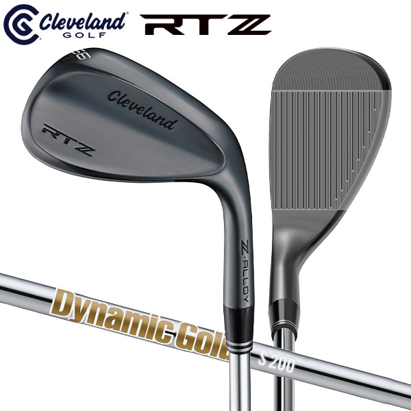 クリーブランド ゴルフ RTZ ブラックサテン ウェッジ ダイナミックゴールド S200 スチールシャフト【即納】