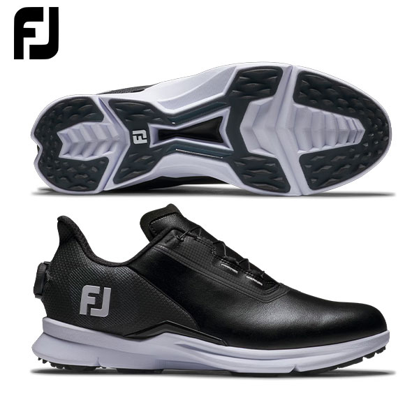 フットジョイ フューエル ボア 55425 スパイクレス ゴルフシューズ ブラック×ホワイト