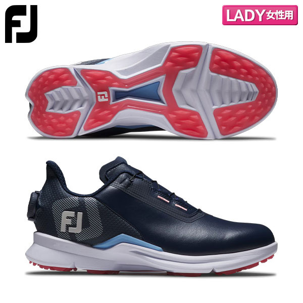 【レディース】フットジョイ フューエル ボア 91264 スパイクレス ゴルフシューズ ネイビー×ホワイト