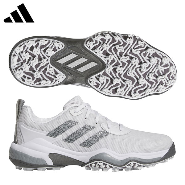 アディダス コードカオス 25 MDV41 スパイクレス ゴルフシューズ ダッシュグレー×グレースリー×グレーファイブ(IH8446)【即納】