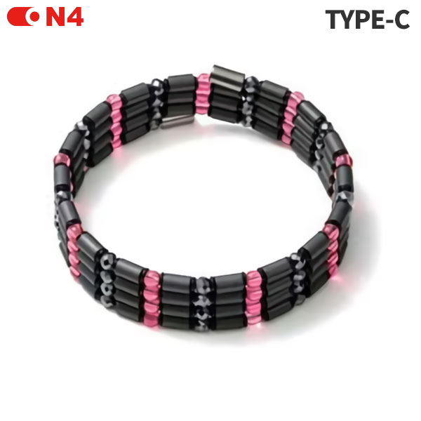 【医療機器磁気ネックレス】オンフォー TYPE-C 磁気 ネックレス クリアピンク ON4【即納】