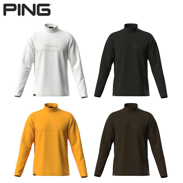 【送料無料】ピン ゴルフ PERFORMANCE 5266902 サーモソーラー バックカノコ 長袖 ハイネック シャツ【即納】