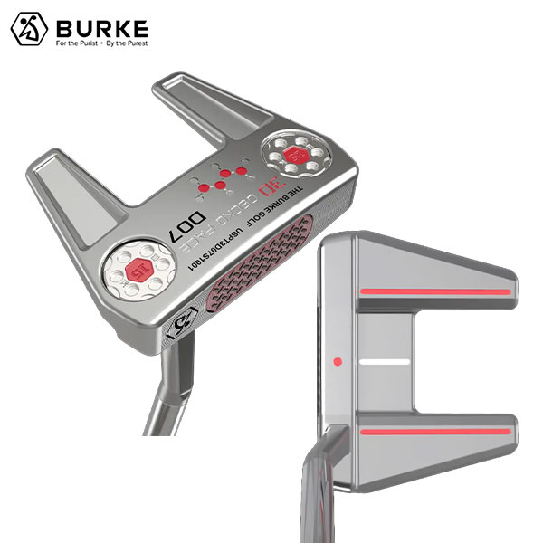 バーク ゴルフ 3D Gecko D07 フラットネック パター シルバー【即納】