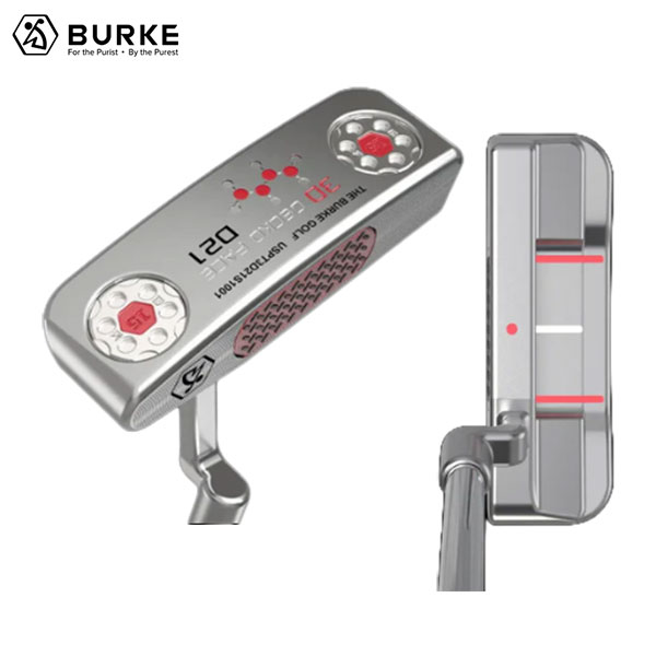 バーク ゴルフ 3D Gecko D21 プランバーズ ネック パター シルバー【即納】